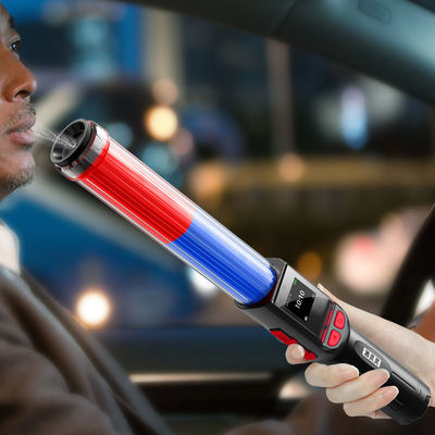 Red And Blue Baton Alcohol Blowing Device / Breath Analyser Machine